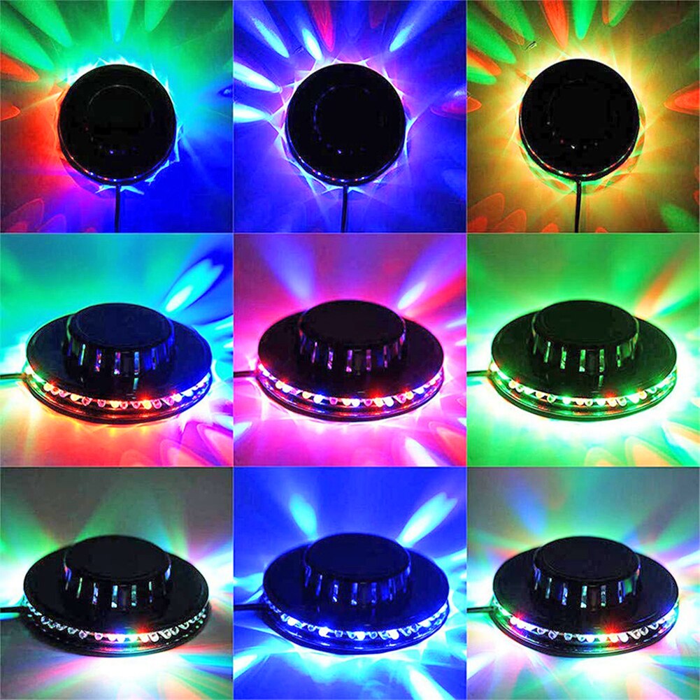 Stage Lights 5W USB RGB Sound Activated Rotating D... – Grandado