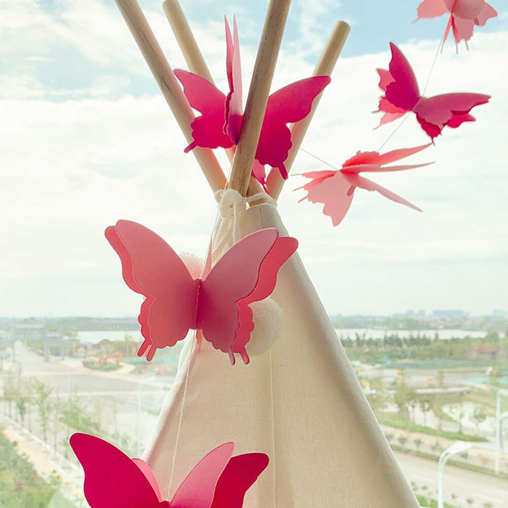 3D Paper Butterfly Garland Buntings For Wedding Pa... – Grandado