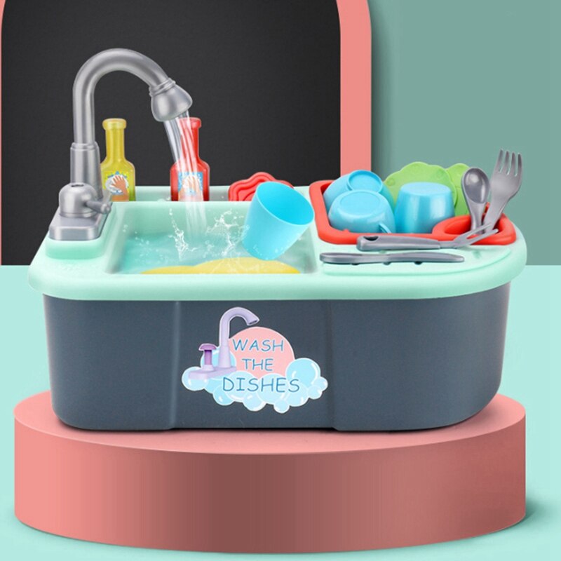 Children Pretend Play Set Kitchen Toy Automatic Wa... – Grandado