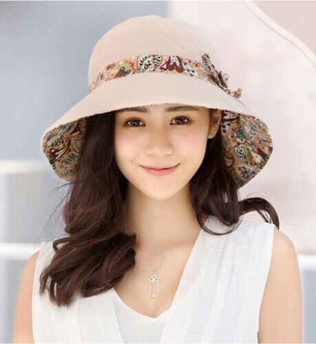 Women Ladies Casual Summer Sun Hats Big Wide Brim ... – Grandado