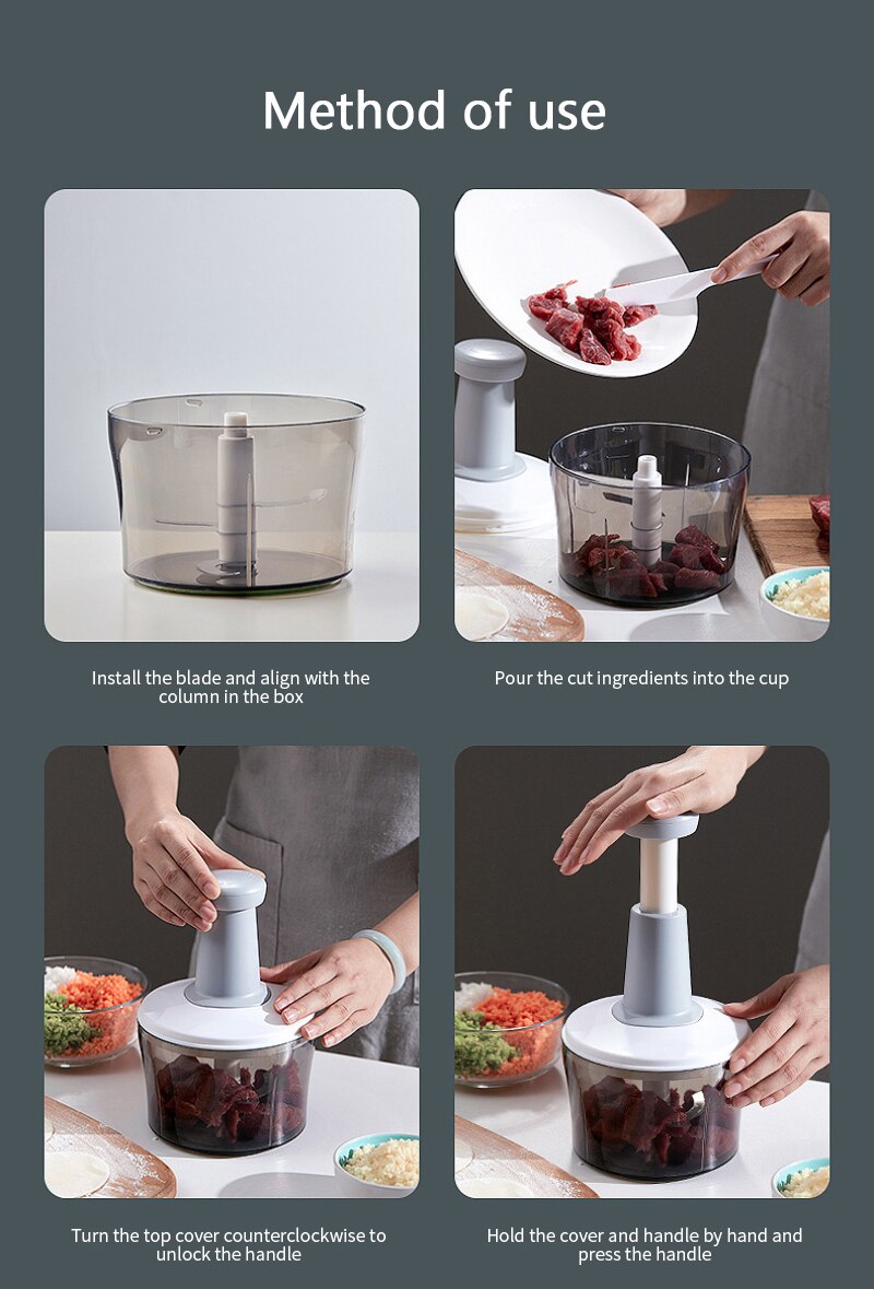 Manual Vleesmolen Babyvoeding Gereedschap Draagbar... – Vicedeal