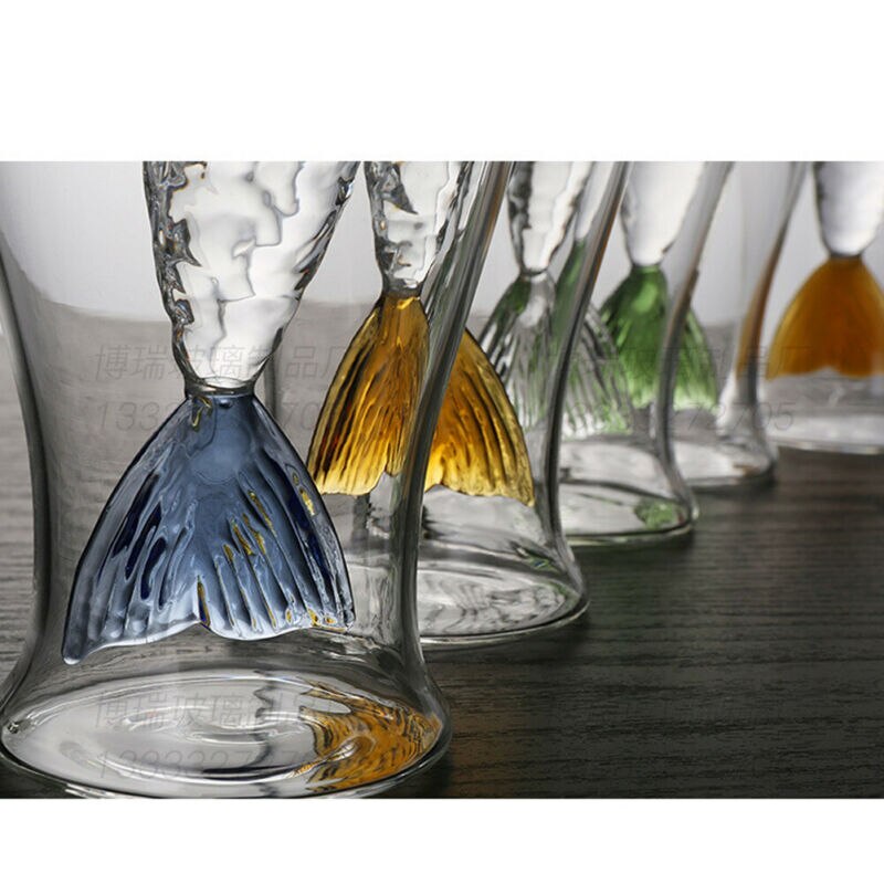 Crystal Double Shot Glass Mermaid Cup Shotglasses ... – Grandado