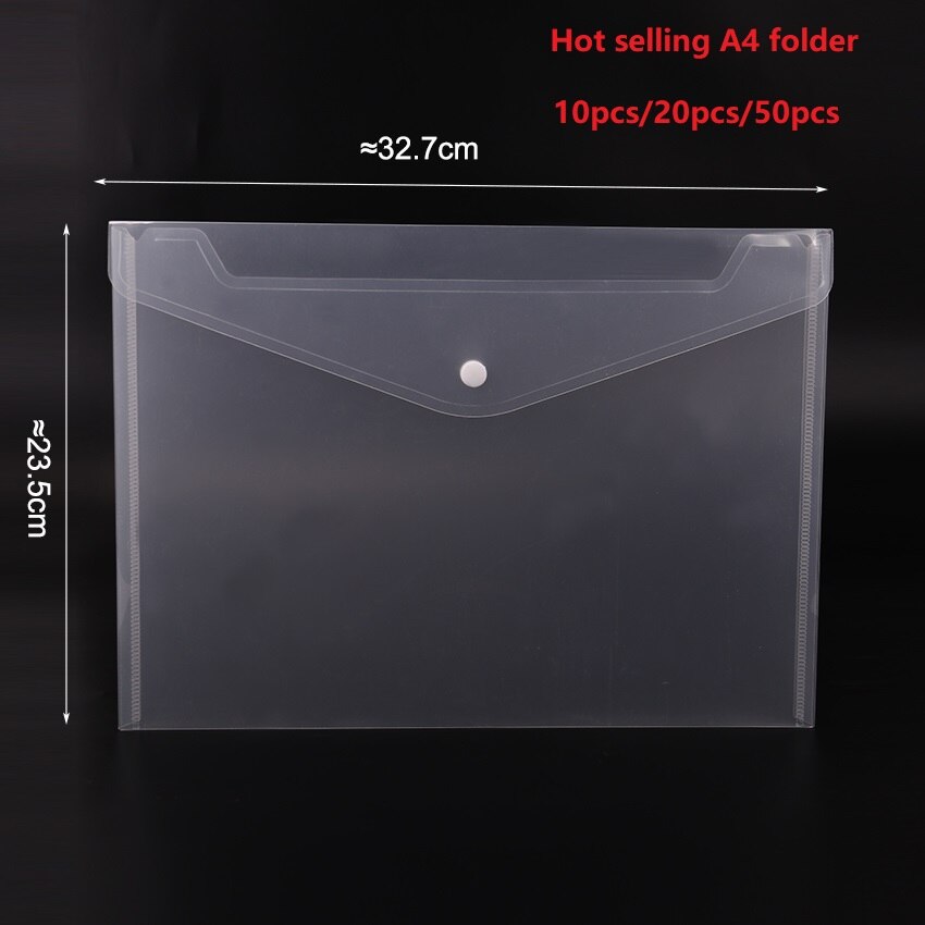10-50 pieces of office A4 file bag transparent pla... – Vicedeal