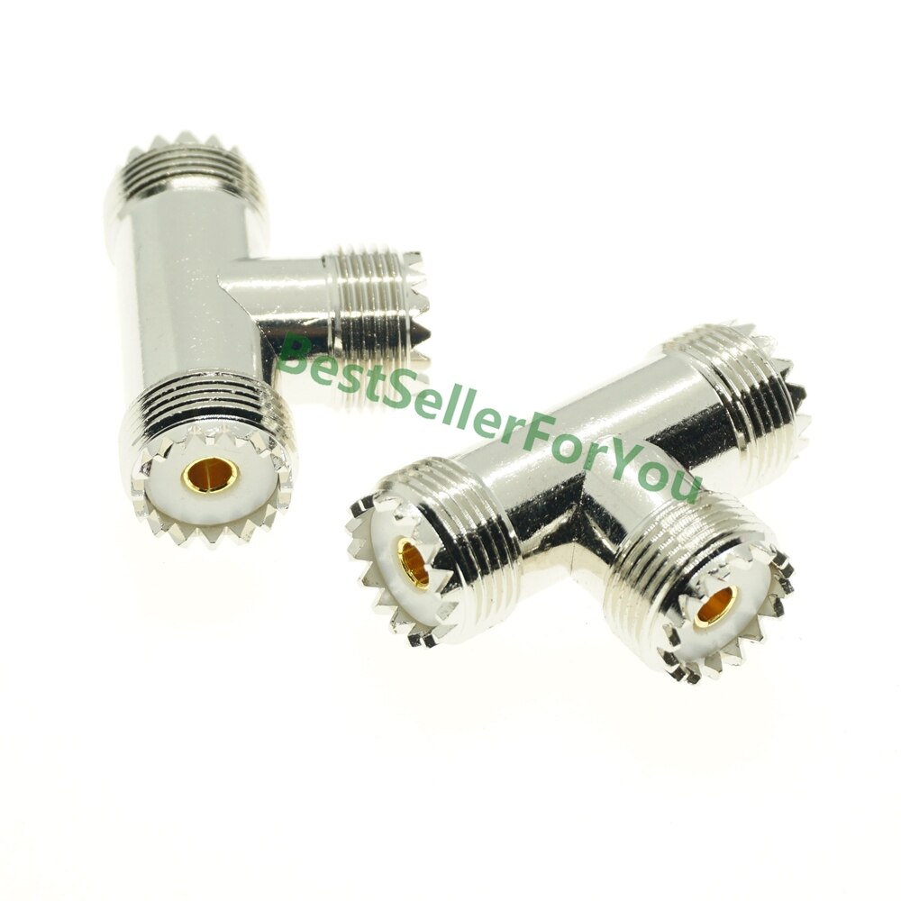 UHF SO239 Female jack to two dual UHF female SO-23... – Grandado