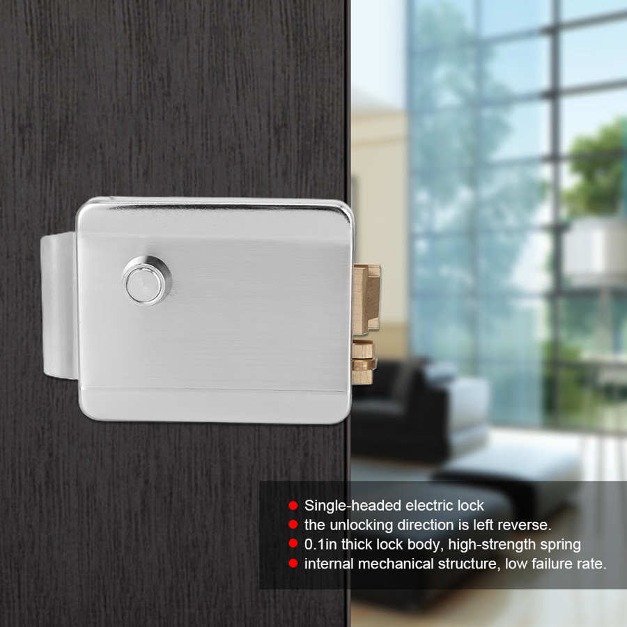 DC12V Single Headed Electric Control Lock Anti-The... – Grandado