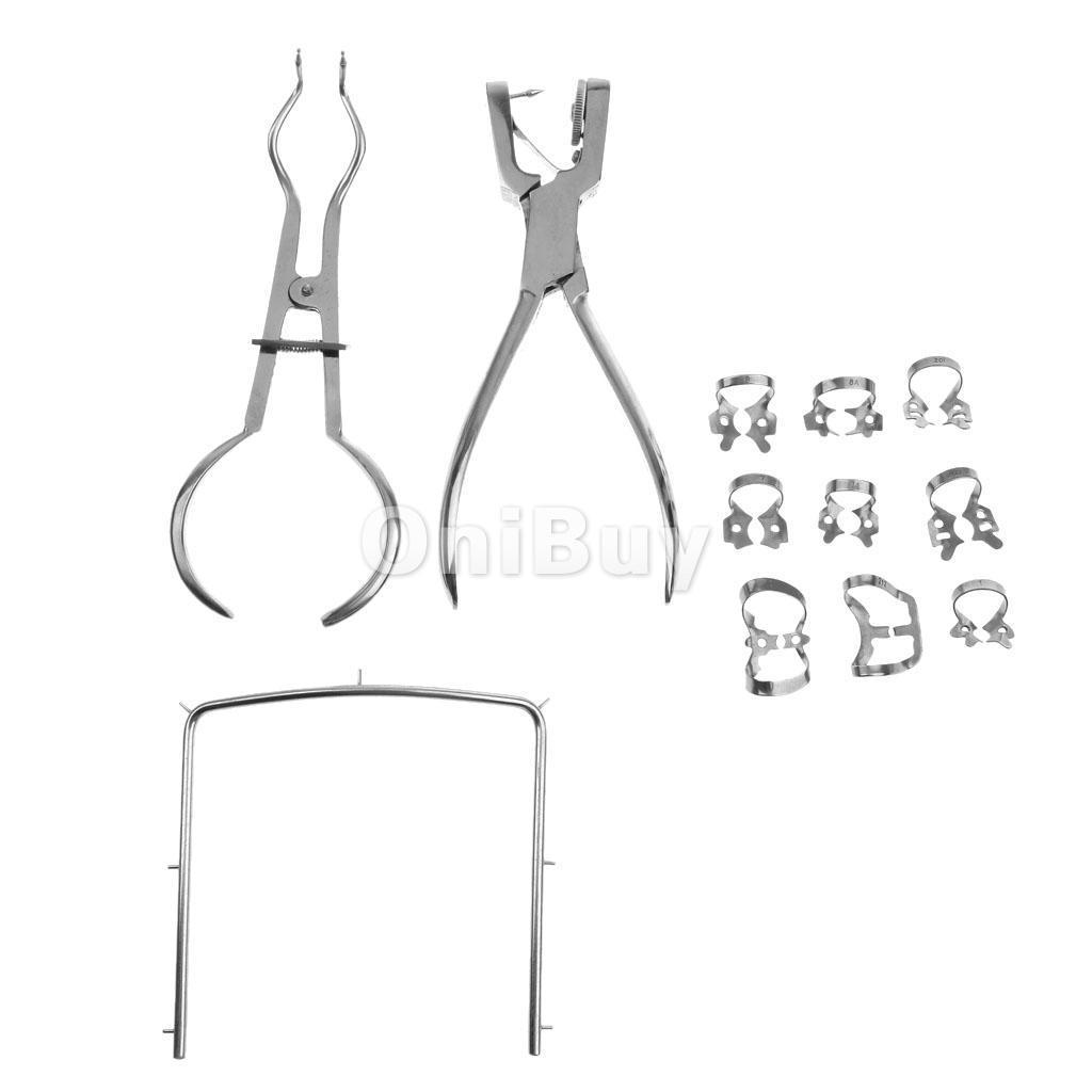 1set 12pcs Stainless Steel Dental Rubber Dam Kit D... – Grandado