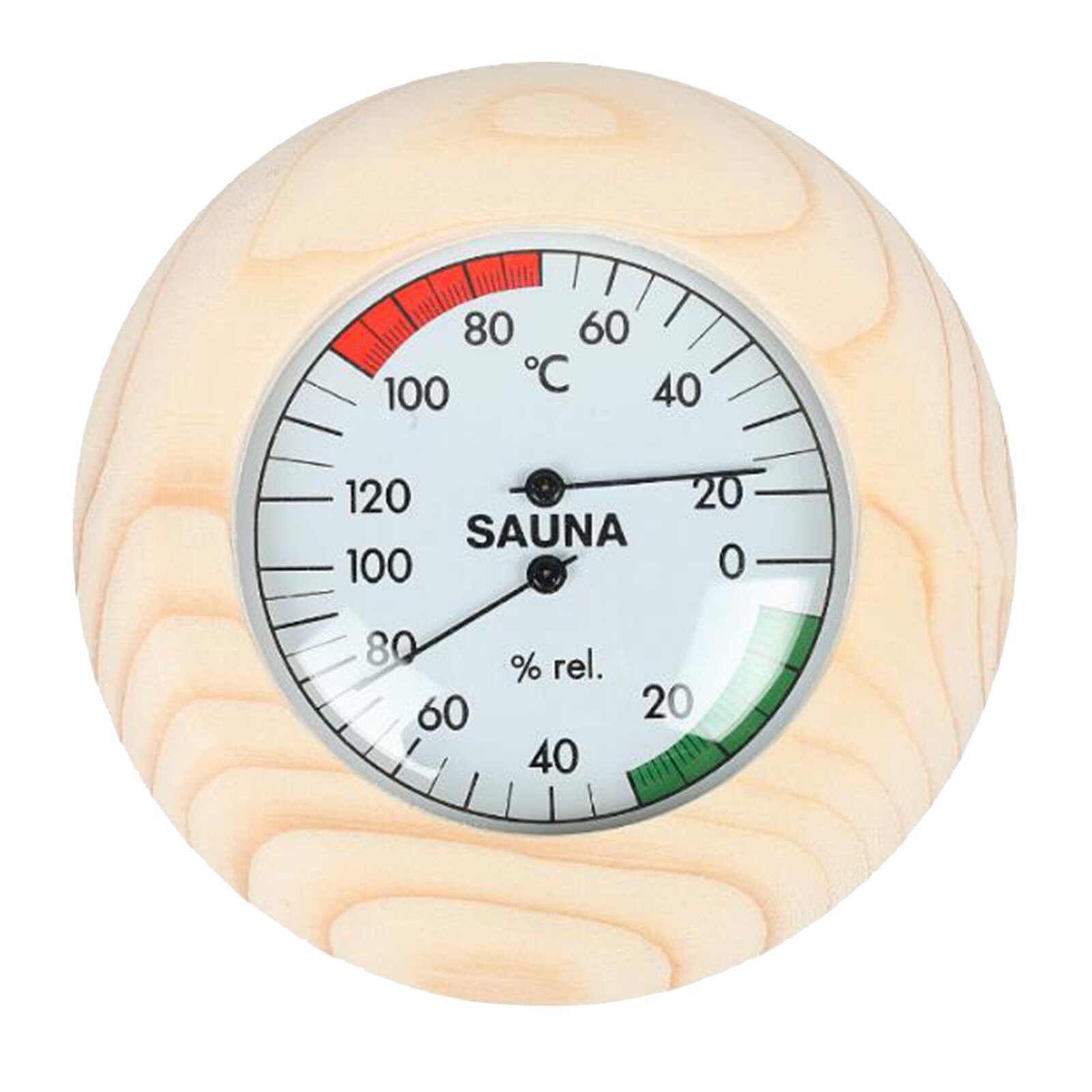 14.5x3cm Round Digital Sauna Wooden Thermometer Hy... – Grandado