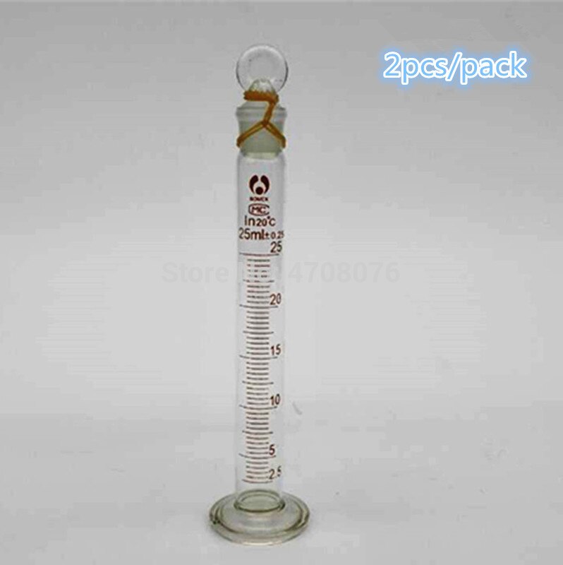 Cilindro graduado de vidrio con tapón Pyrex, cilin... – Grandado