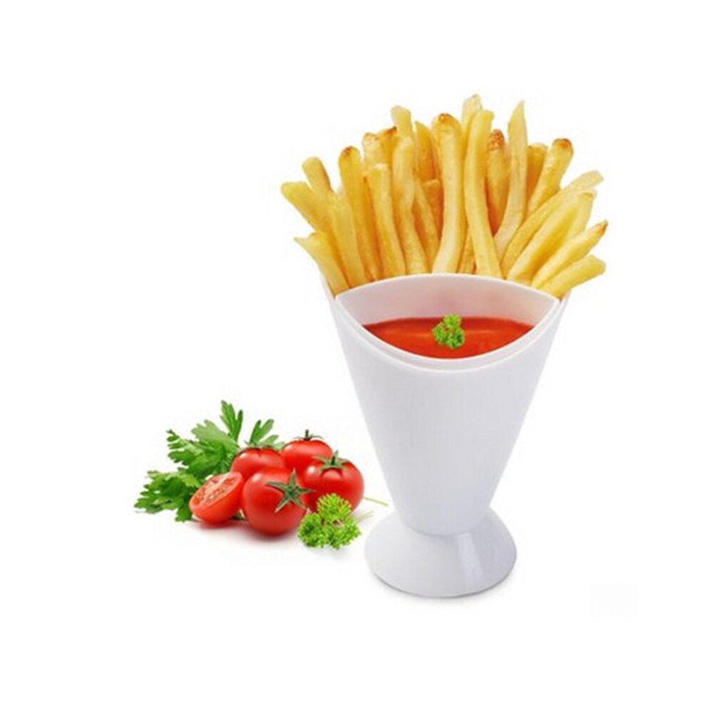 Self Stand 2 In 1 French Fry Cone With Dipping Cup... – Grandado