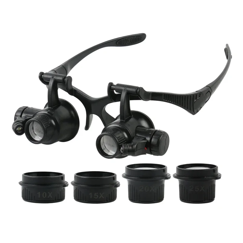 10X 15X 20X 25X Portable Head-mounted Magnifying G... – Vicedeal