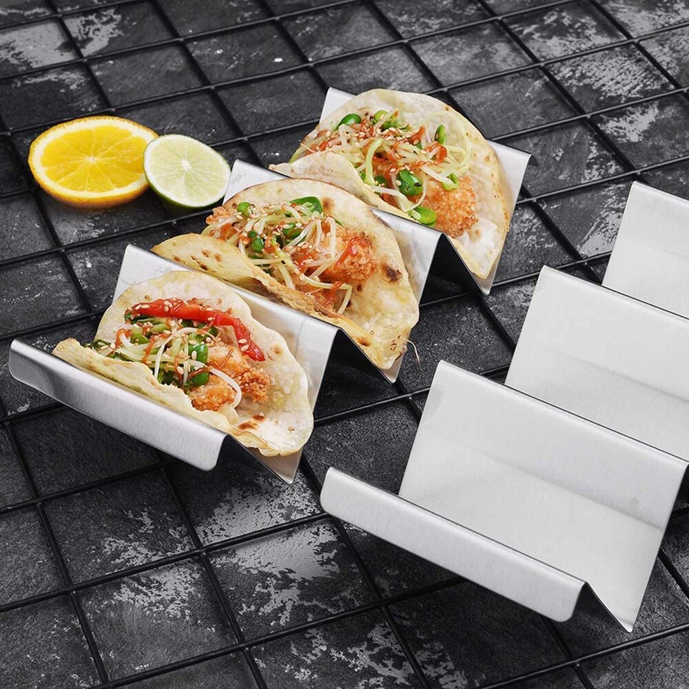 Stainless Steel Taco Holder Plate Fried Food Cooli... – Grandado