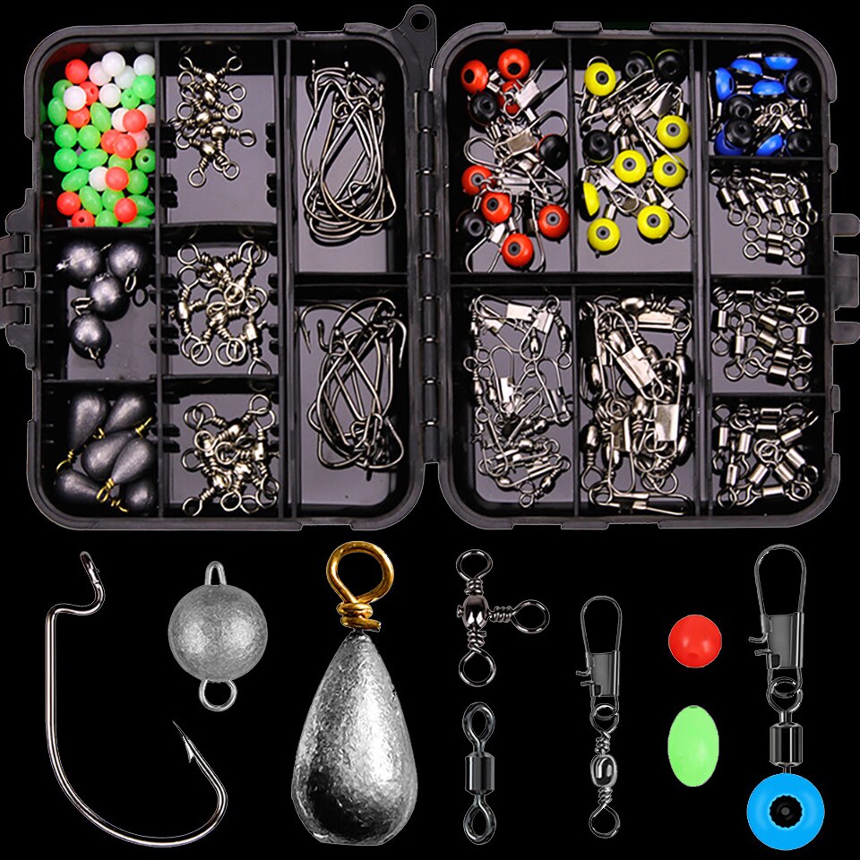 WALK FISH 165pcs/Box Fishing Accessories Kit Box S... – Grandado