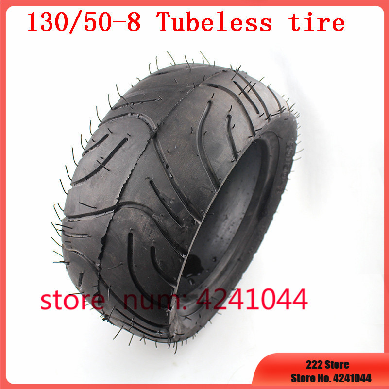 good 1 pcs Motorcycle parts 130/50-8 Tubeless Tyre... – Grandado