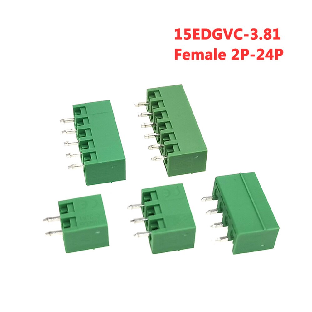 50pcs Pitch Screw Plug-in PCB Terminal Block Plugg... – Vicedeal
