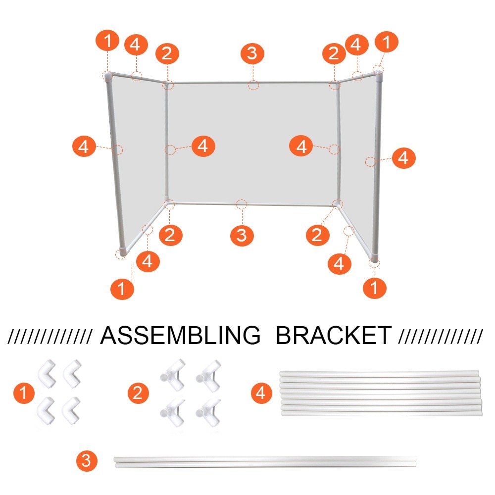 DIY Desk Partition Baffle Screen Anti-spray Transp... – Grandado