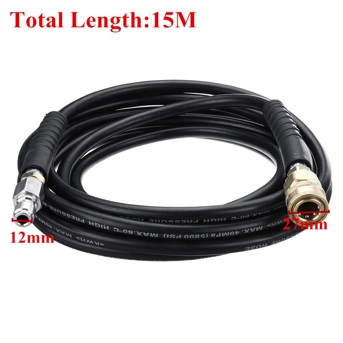 15M 3/8 Inch Quick Release Hose 40MPa High Pressur... – Grandado