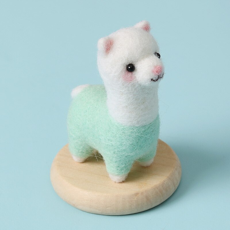 Cute Alpaca Wool Felt Craft DIY Non Finished Poked... – Vicedeal