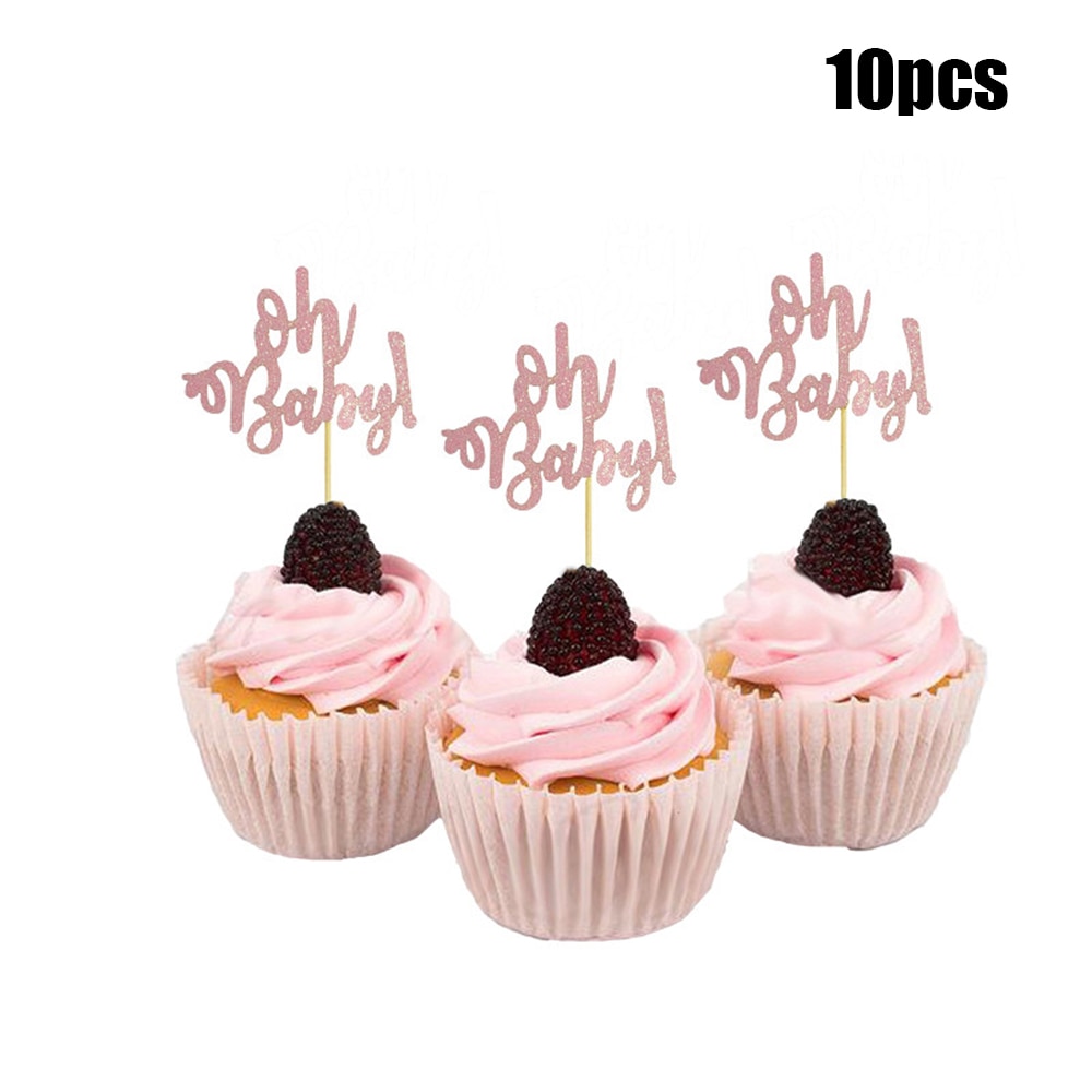 10pcs Oh Baby Cupcake Toppers Baby Shower First Bi... – Grandado