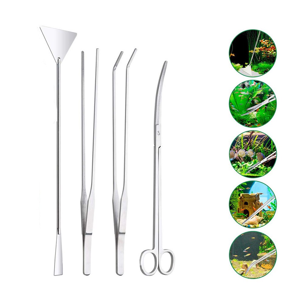 4 pcs Aquarium Tank Tools Kit Aquascaping Fish Tan... – Grandado