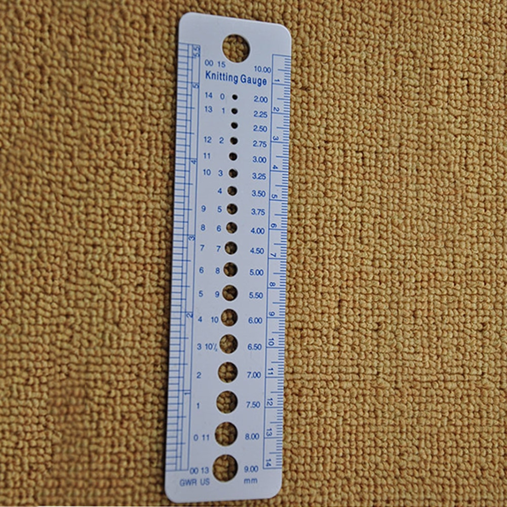 Plastic Knitting Size Gauge 2mm -10mm Ruler Weavin... – Grandado