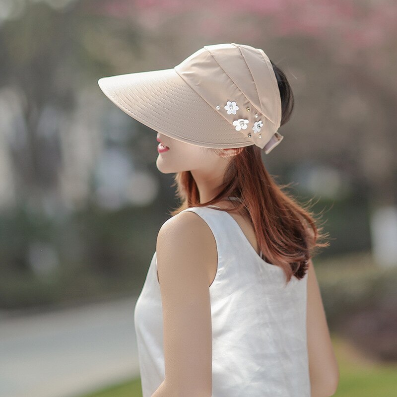 Gorra de sol plegable para mujer, nueva protección... – Grandado