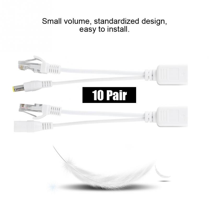 10 paar DC 12 V IP Kamera POE RJ45 Kabel Power Ove... – Vicedeal