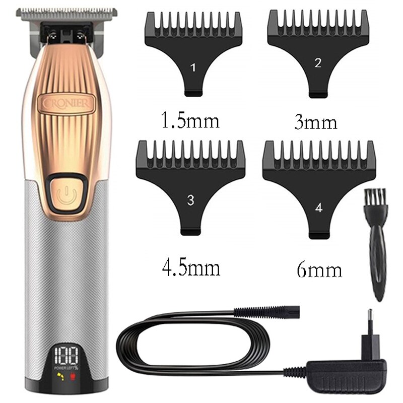 100-240v rechargeable powerful hair clipper precis... – Vicedeal