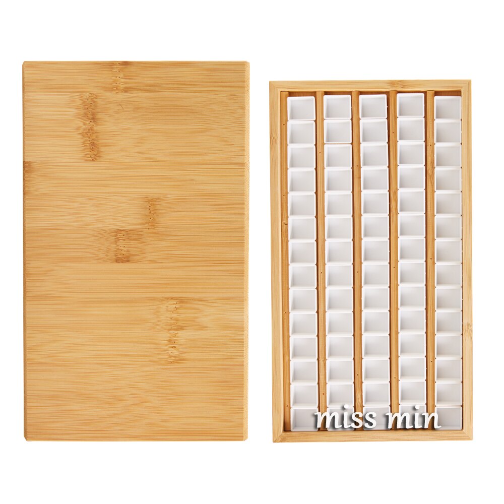 Pure handmade paint wooden boxWatercolor palette d... – Grandado