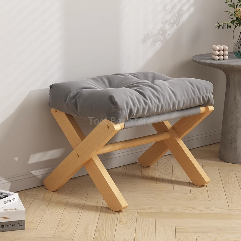 Small Footstool Foldable Low Stool Dresser Chair M... – Grandado