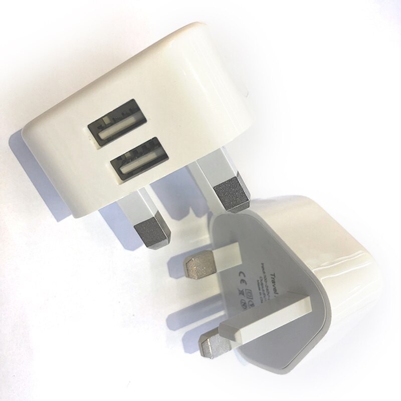 2-Port Usb Power Adapter 3 Pin Uk Plug Ac Belangri... – Grandado
