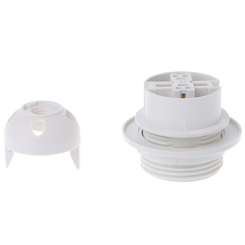 E27 Lamp Bulb Holder Edison Screw Cap Socket White... – Vicedeal