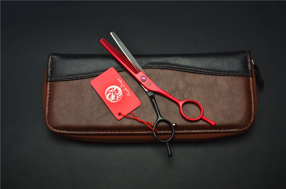 2Pcs 5.5 Inch 16cm Red Human Hair Scissors Hairdre... – Grandado