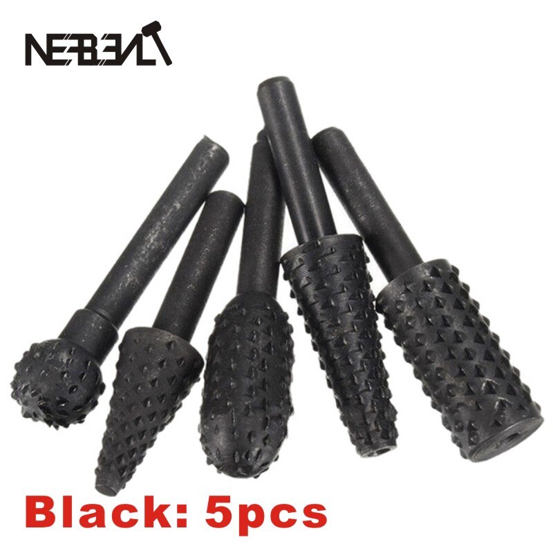 5pcs Woodworking Steel Rotary Rasp File 1/4" ... – Grandado