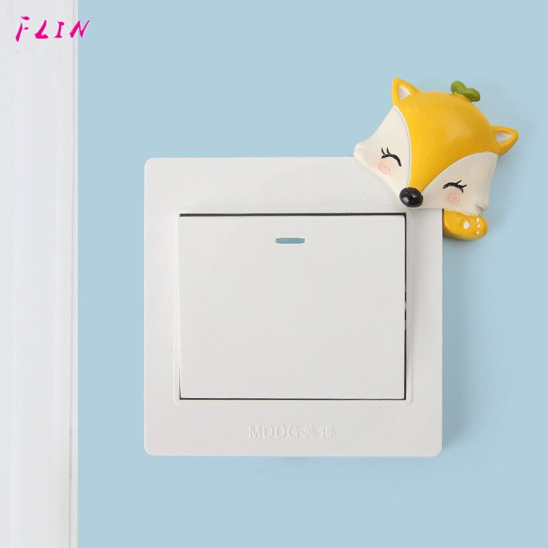 Cartoon Schattige Dieren Hars Schakelaar Sticker 3... – Grandado