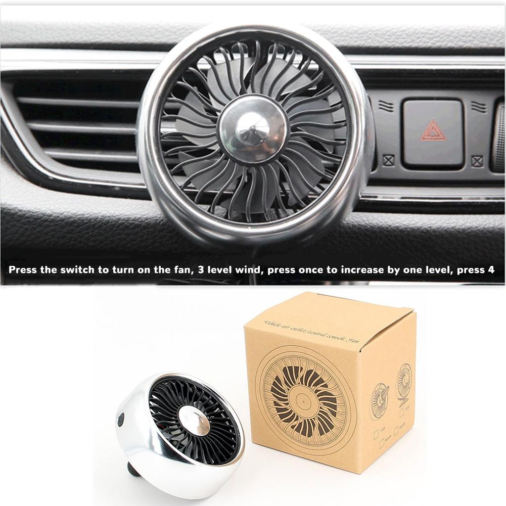 Mini Auto Fan 3 Snelheidsaanpassing USB Auto Fan A... – Grandado