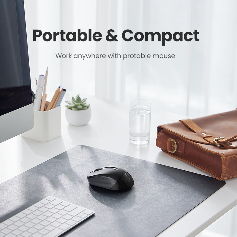 UGREEN Mouse Wireless Ergonomic Shape Silent Click... – Vicedeal