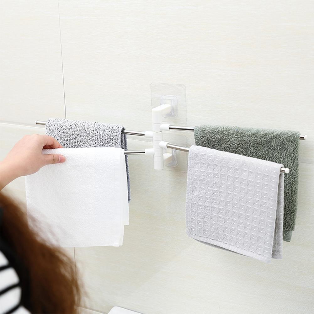 Steel Rotating Towel Rack Rail Hanger Towel Holder... – Grandado