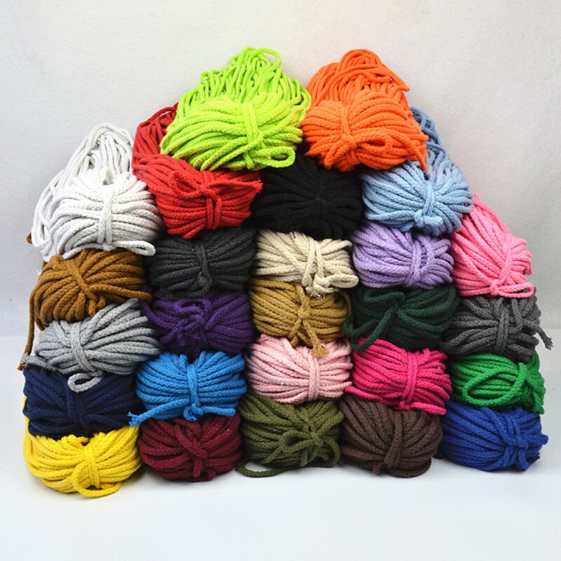 10Meters 7mm Eight-Strand Colorful Cotton Rope Thi... – Vicedeal