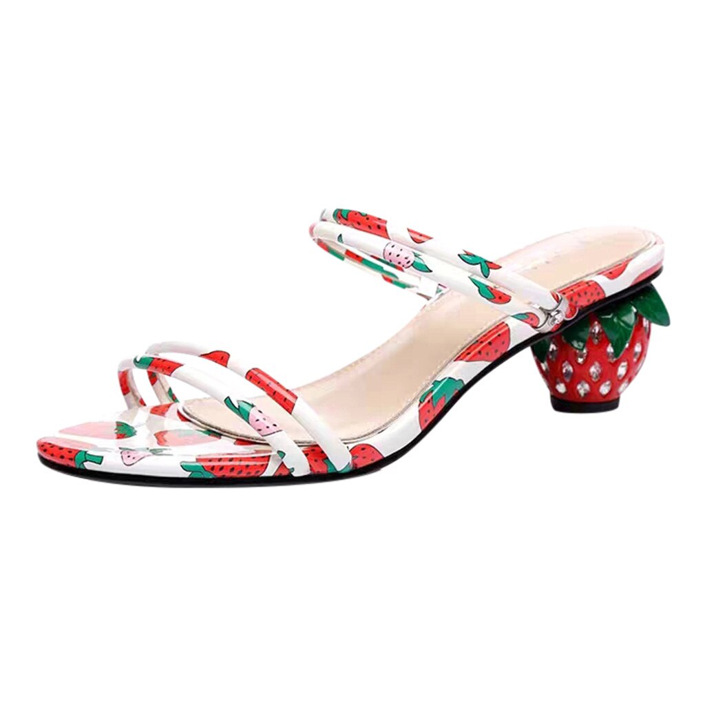 Women's Ladies Strawberry Printed Beach Party ... – Vicedeal