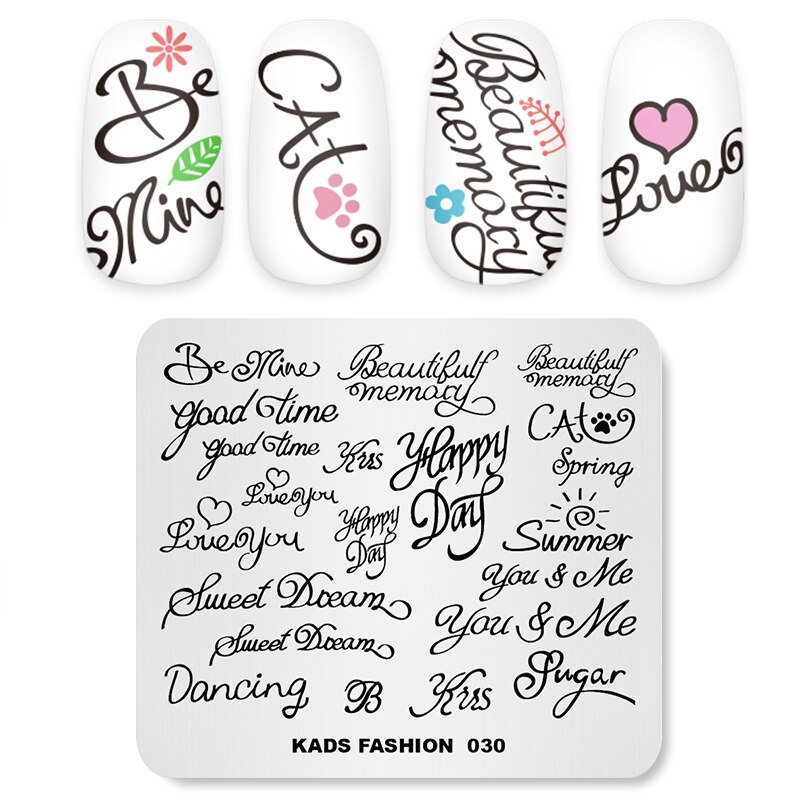 Arieslibra Nail Art Stempel Plates Template Leuke ... – Grandado