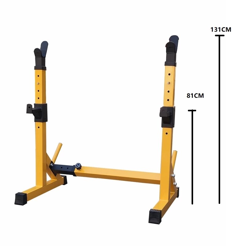 200kg Gym Adjustable Squat Rack 81-131cm Workout B... – Grandado