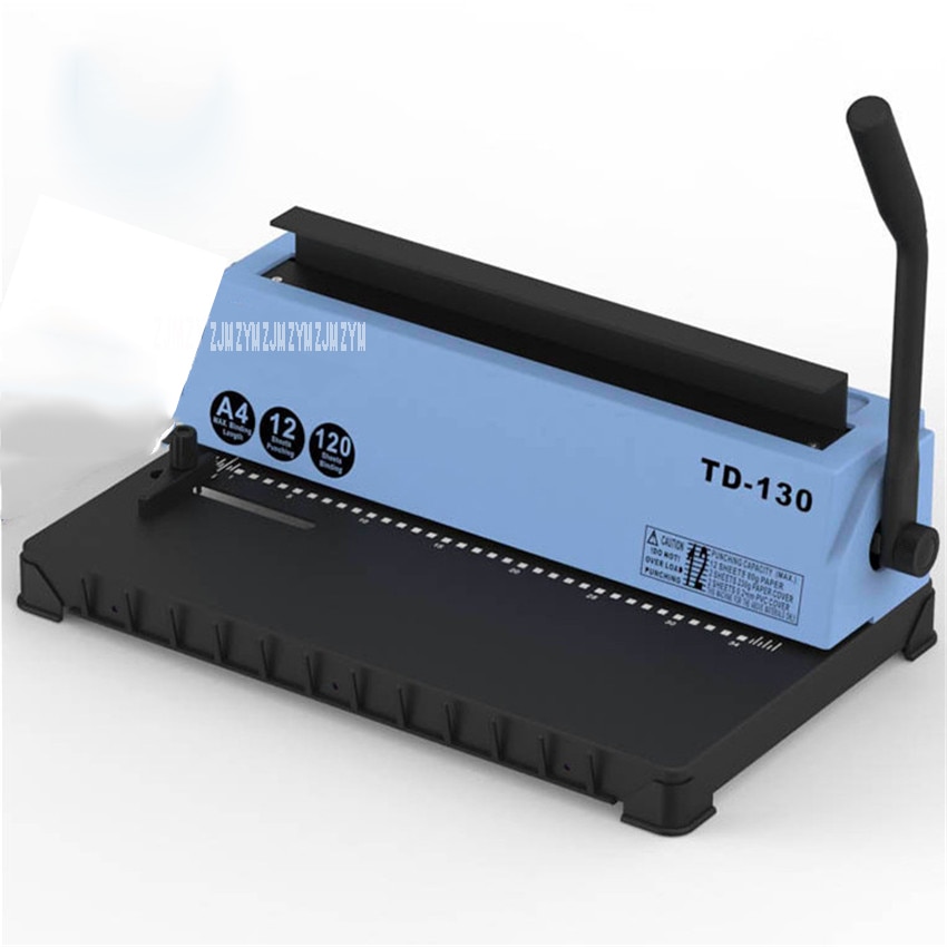 TD-130 Spiral Wire Binding Machine 34 Hole File Me... – Grandado