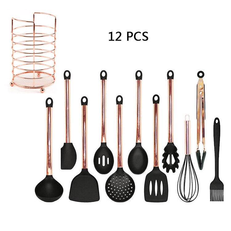11/12Pcs Kitchen Utensils Set Nonstick Pan Silicon... – Vicedeal