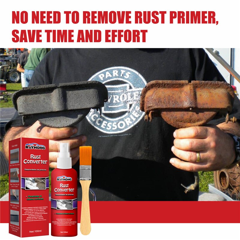 100ML Rust Remover With Bush for Metal Anti-Rust S... – Grandado