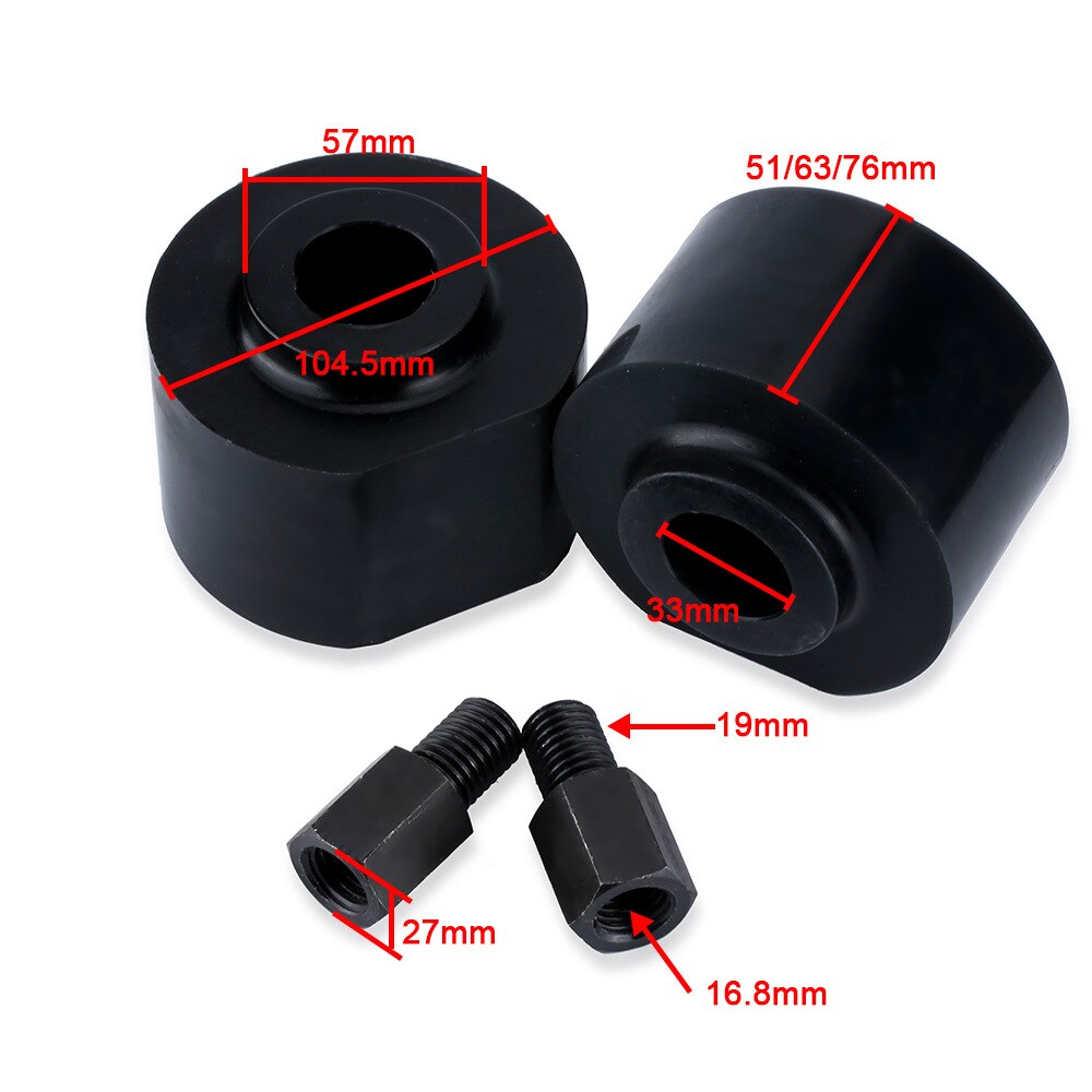 Black Rubber Car Lift Pads For Coil Springs Setup ... – Vicedeal