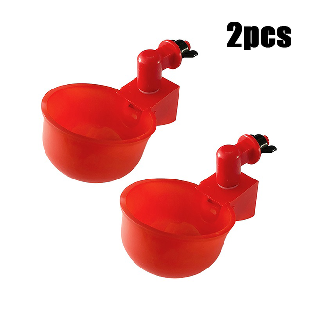 2Pcs Automatic Chicken Water Cup Quail Waterer Bow... – Grandado