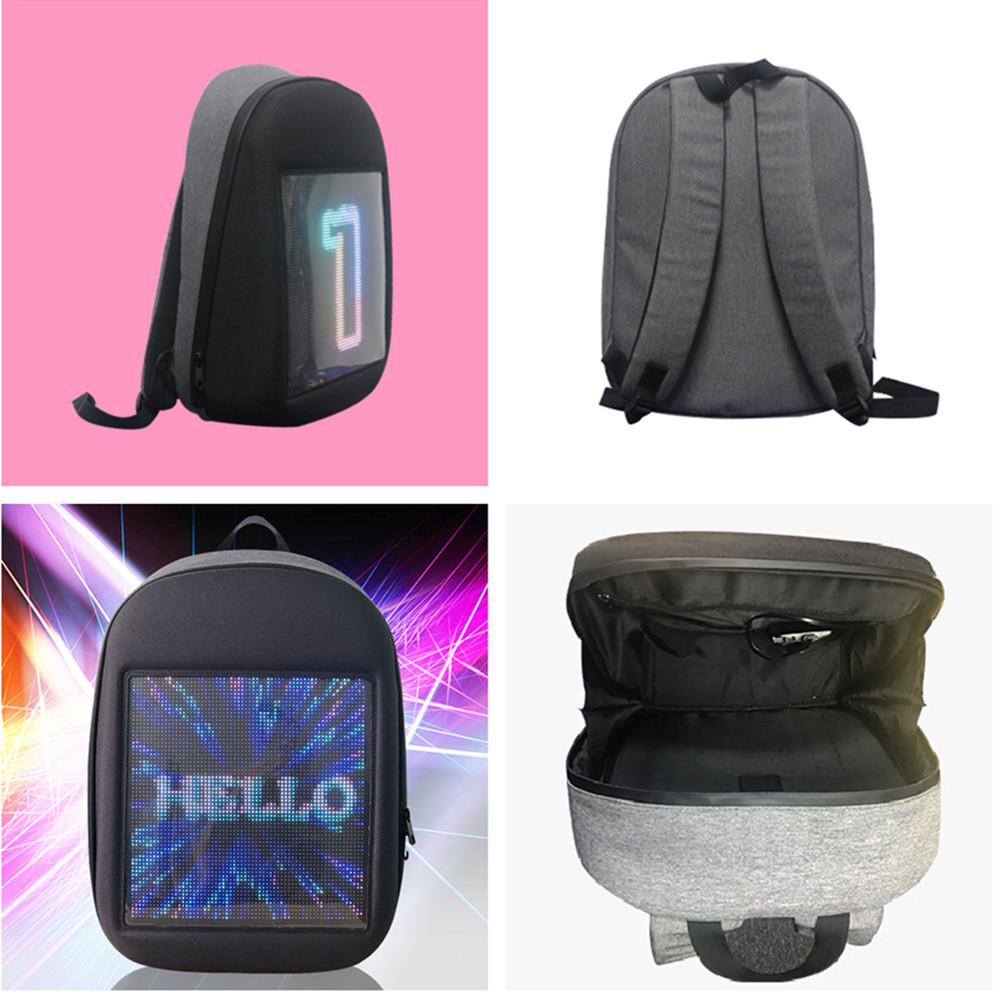SOLLED LED Screen Display Backpack DIY Wireless Wi... – Grandado