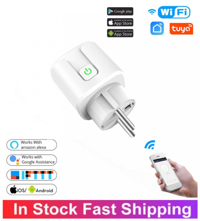 WiFi Smart Socket EU Plug Wireless Remote Voice Co... – Grandado