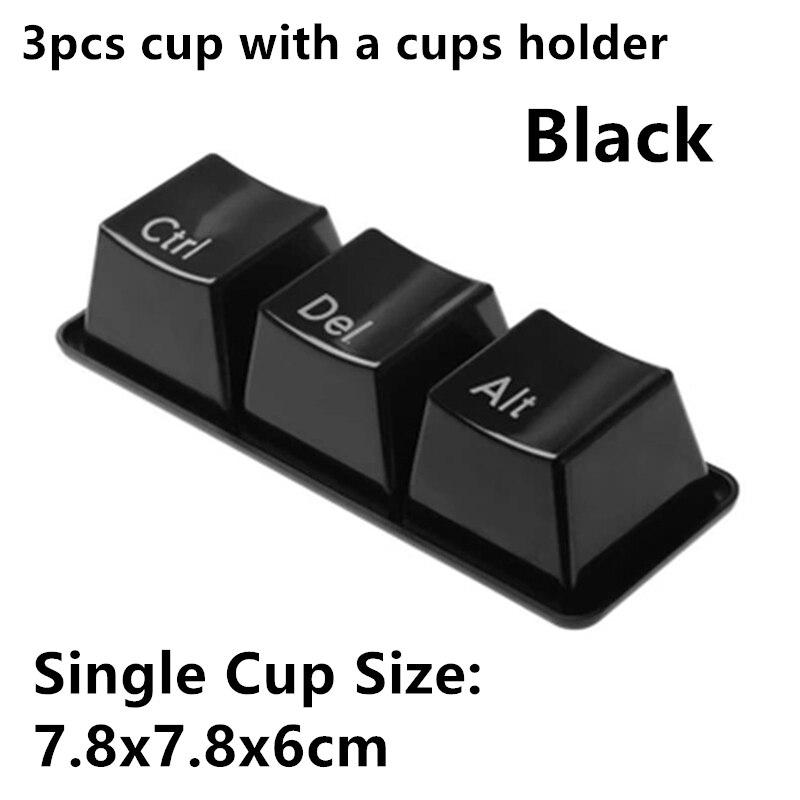 3pcs/set Keyboard Shape Coffee Mug With Holder Tea... – Vicedeal