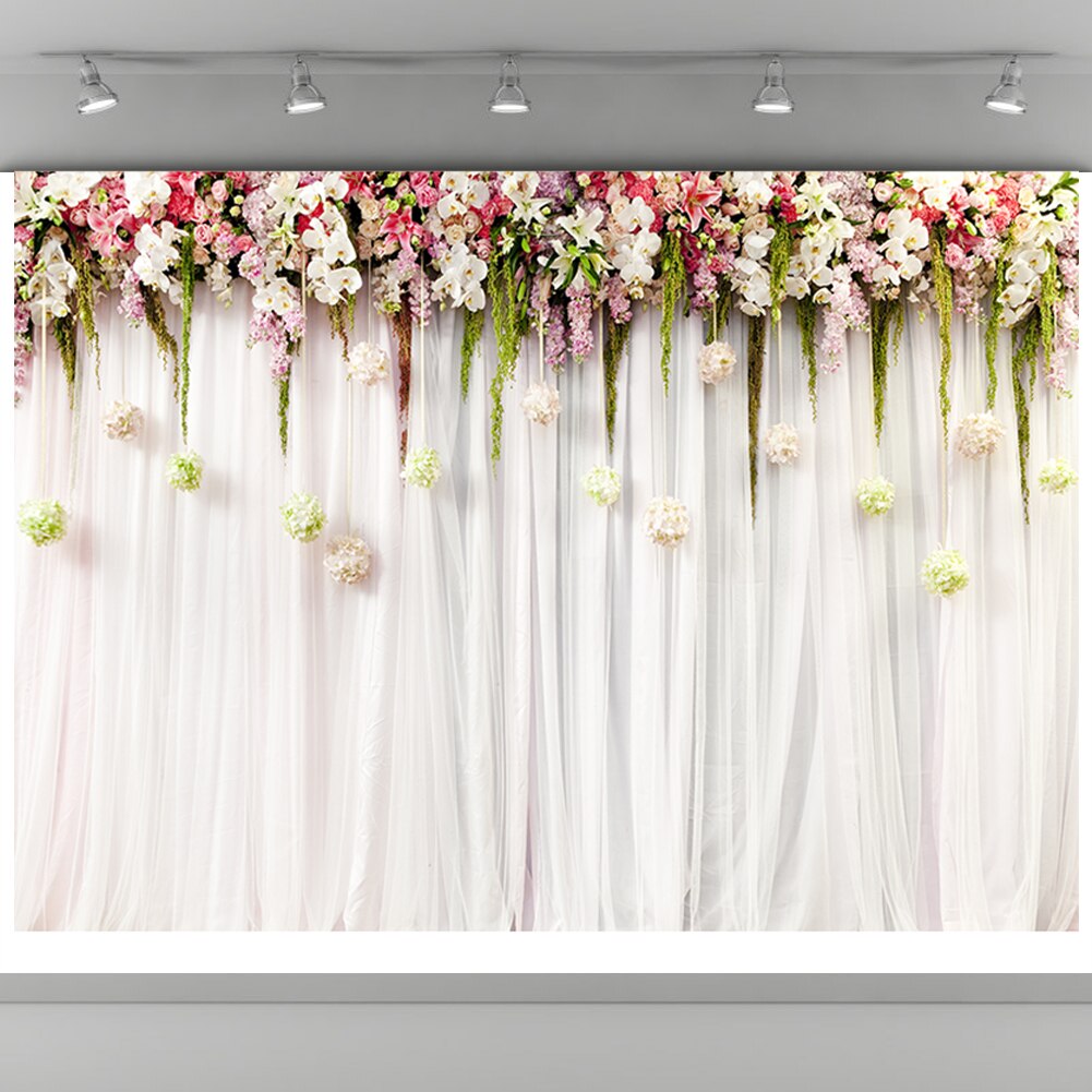 Flower Wall Background Cloth Studio Backdrop Photo... – Grandado
